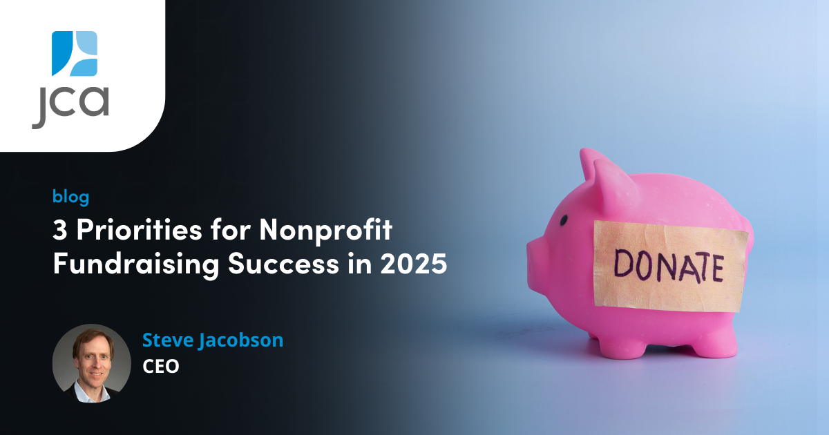 3 Priorities for Nonprofit Fundraising Success in 2025